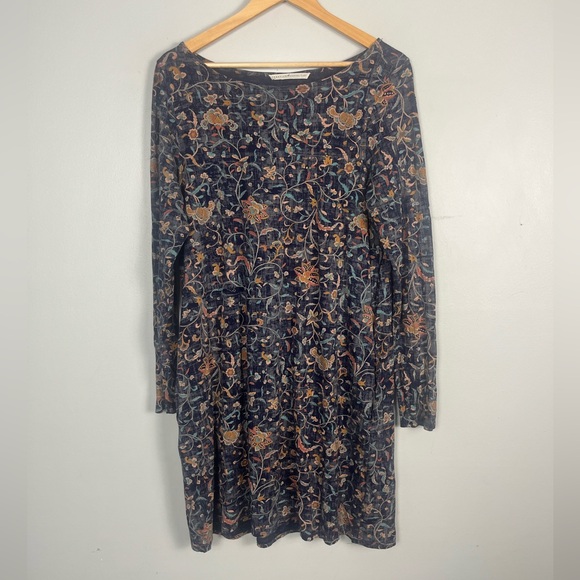 Peruvian Connection | Dresses | Peruvian Connection Large Blue Floral ...